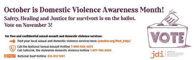 2020 Domestic Violence Awareness Month | JDI